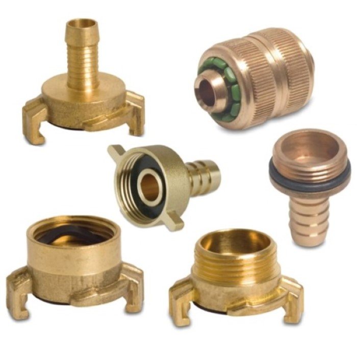 Messing fittings | Klokobling | Slangesamlere | Slangestuds